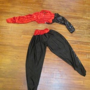 Professional Dance | Costumes | Dance Genie Costume 2 Pc Girls Sequins ...